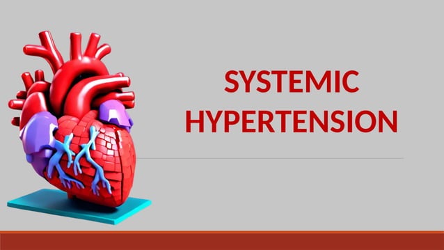 systemic hypertension - general medicine by - hardik.pptx