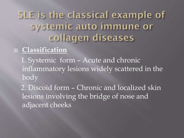 Systemic lupus erthematosus (sle) [autosaved] | PPT