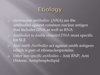 Systemic lupus erthematosus (sle) [autosaved] | PPT