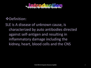 Systemic lupus erythematosus | PPTX