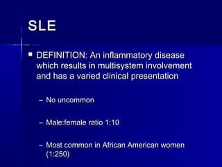 Systemic lupus erythematosus | PPT
