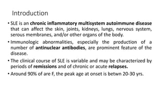 Systemic lupus erythematosus | PPTX