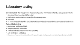Systemic lupus erythematosus | PPTX