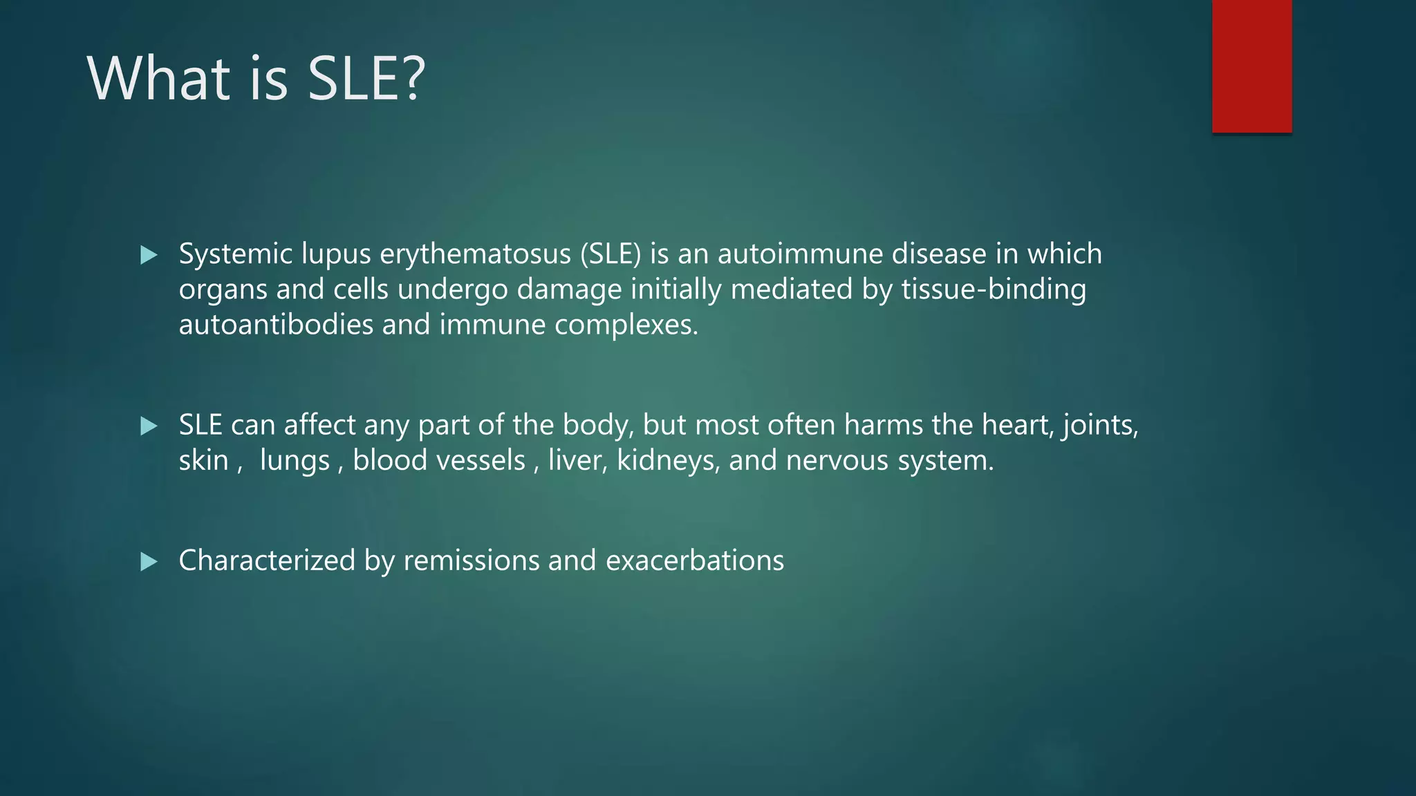 Systemic lupus erythematosus | PPTX