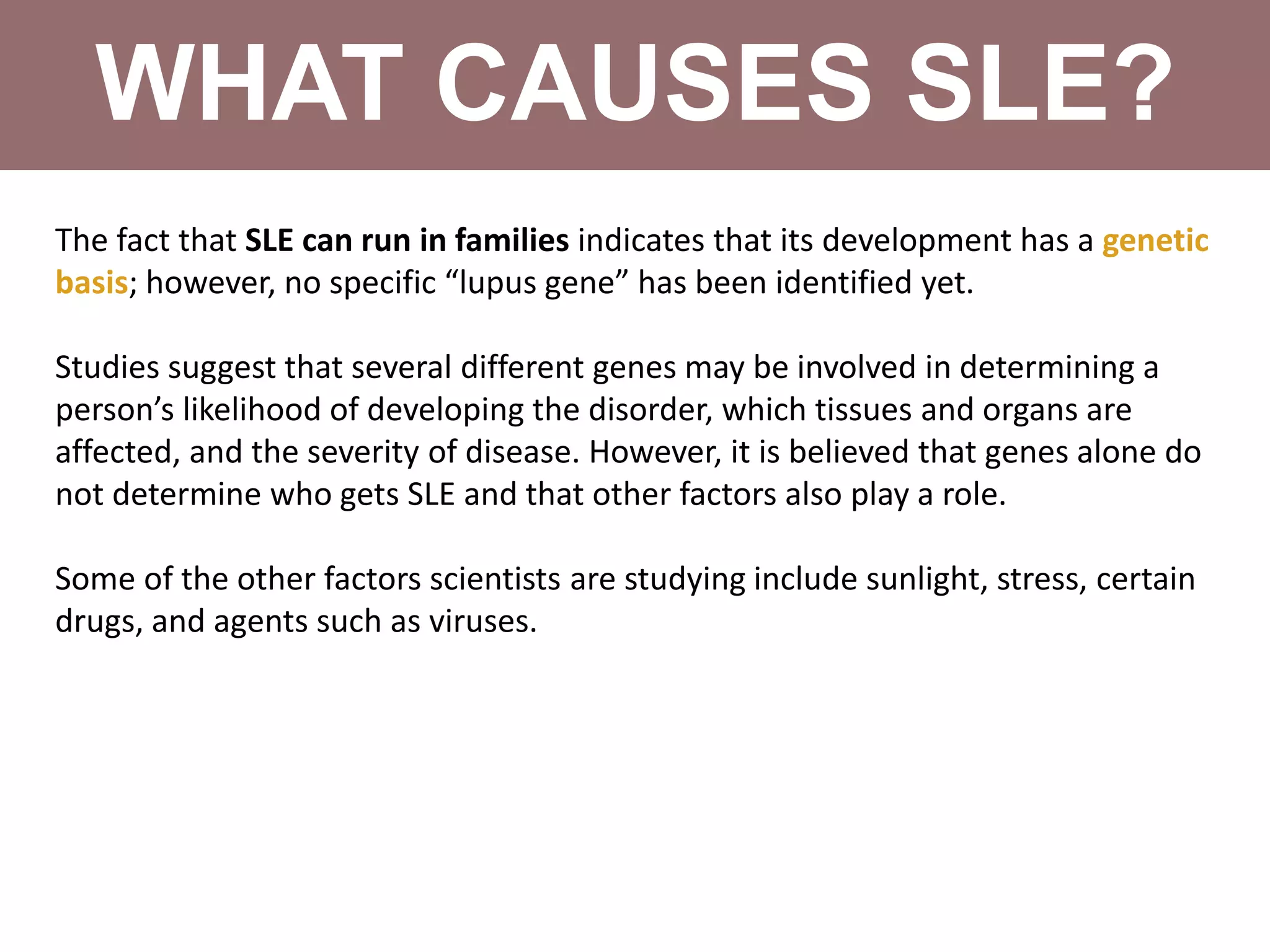 Systemic lupus erythematosus (SLE) | PPTX