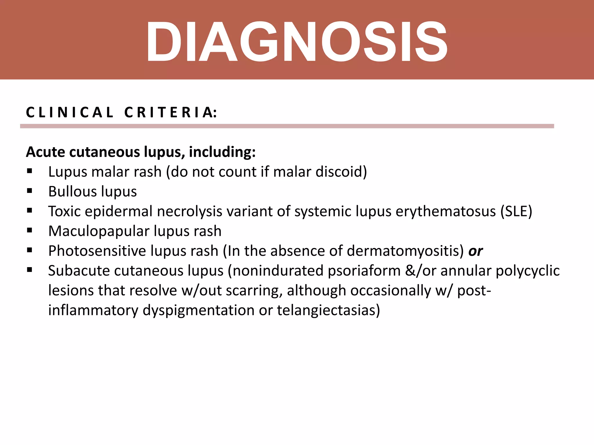 Systemic lupus erythematosus (SLE) | PPTX