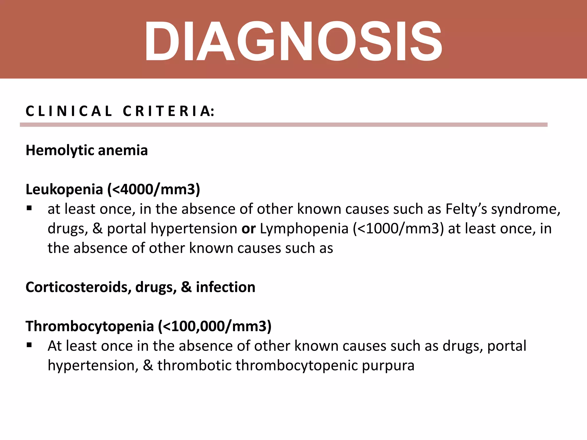 Systemic lupus erythematosus (SLE) | PPTX