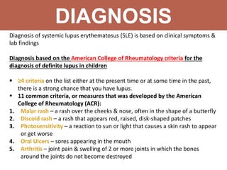 Systemic lupus erythematosus (SLE) | PPTX