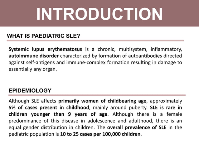 Systemic lupus erythematosus (SLE) | PPTX