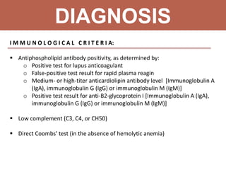 Systemic lupus erythematosus (SLE) | PPTX