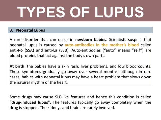 Systemic lupus erythematosus (SLE) | PPTX