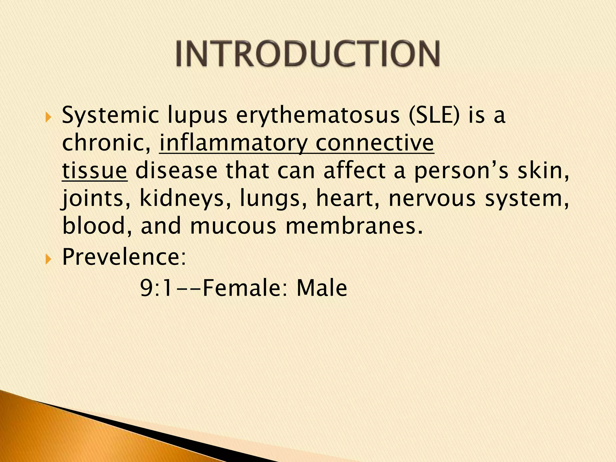 Systemic lupus erythematosus (case presentation) | PPTX