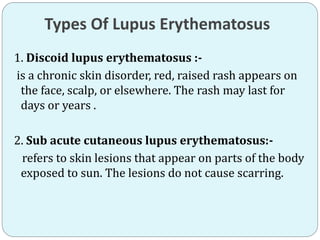 Systemic lupus erythematosus | PPTX | Skin and Dermatology | Diseases ...