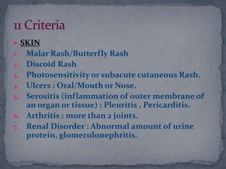 Systemic lupus erythematosus | PPTX
