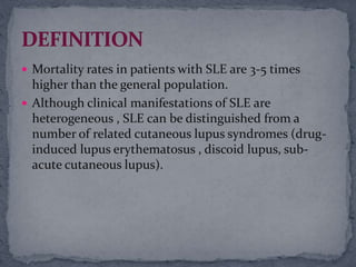 Systemic lupus erythematosus | PPTX