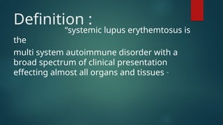 Systemic Lupus Erythematosus............. | PPT