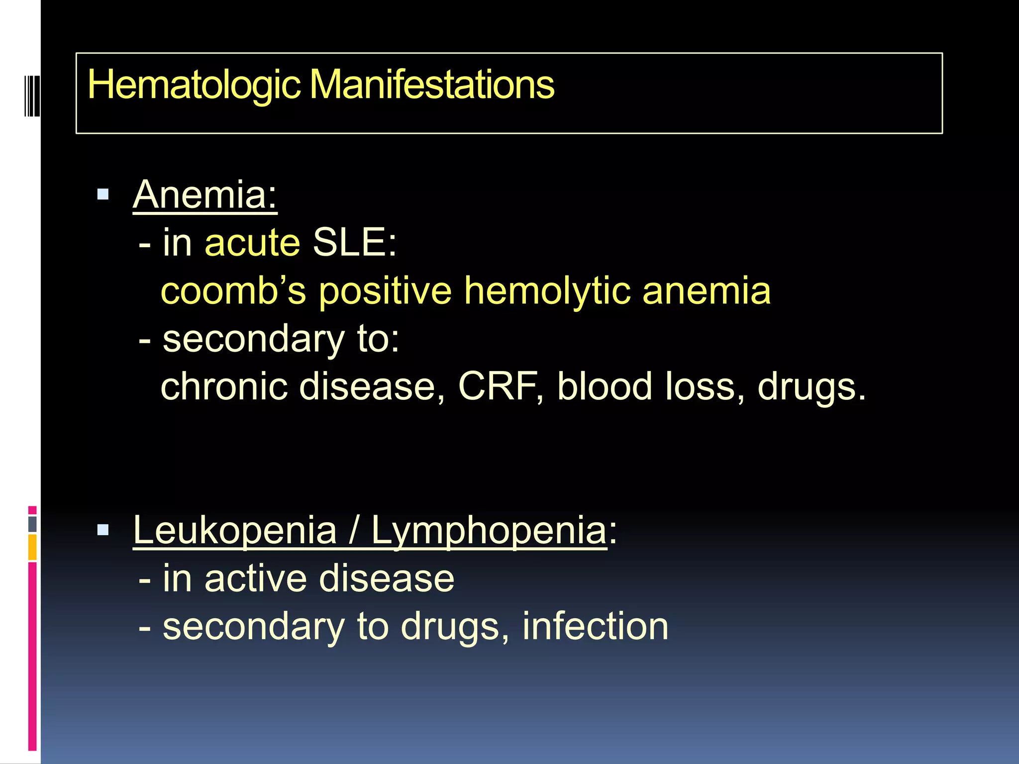 Systemic lupus erythematosus overview | PPTX