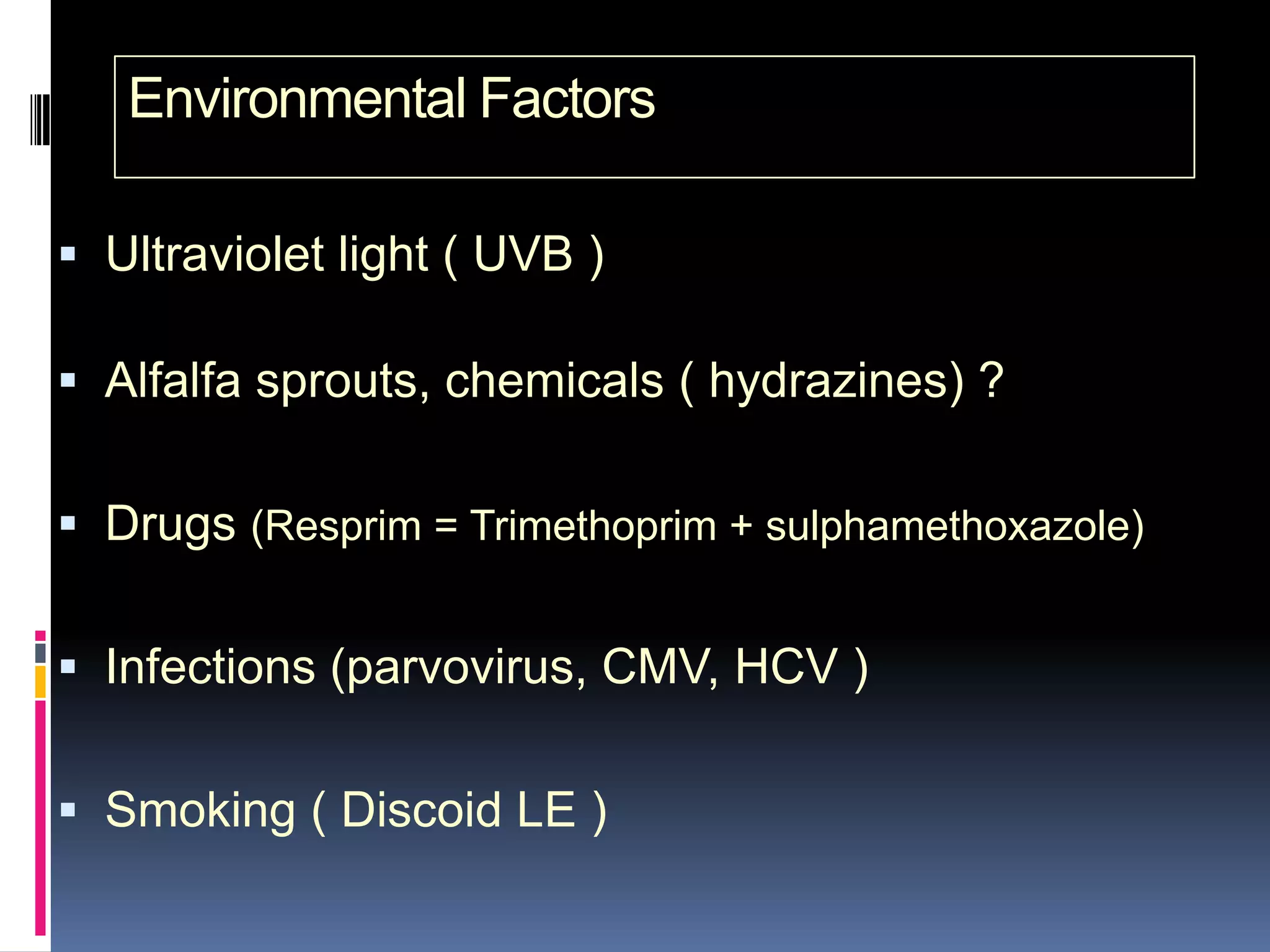 Systemic lupus erythematosus overview | PPTX