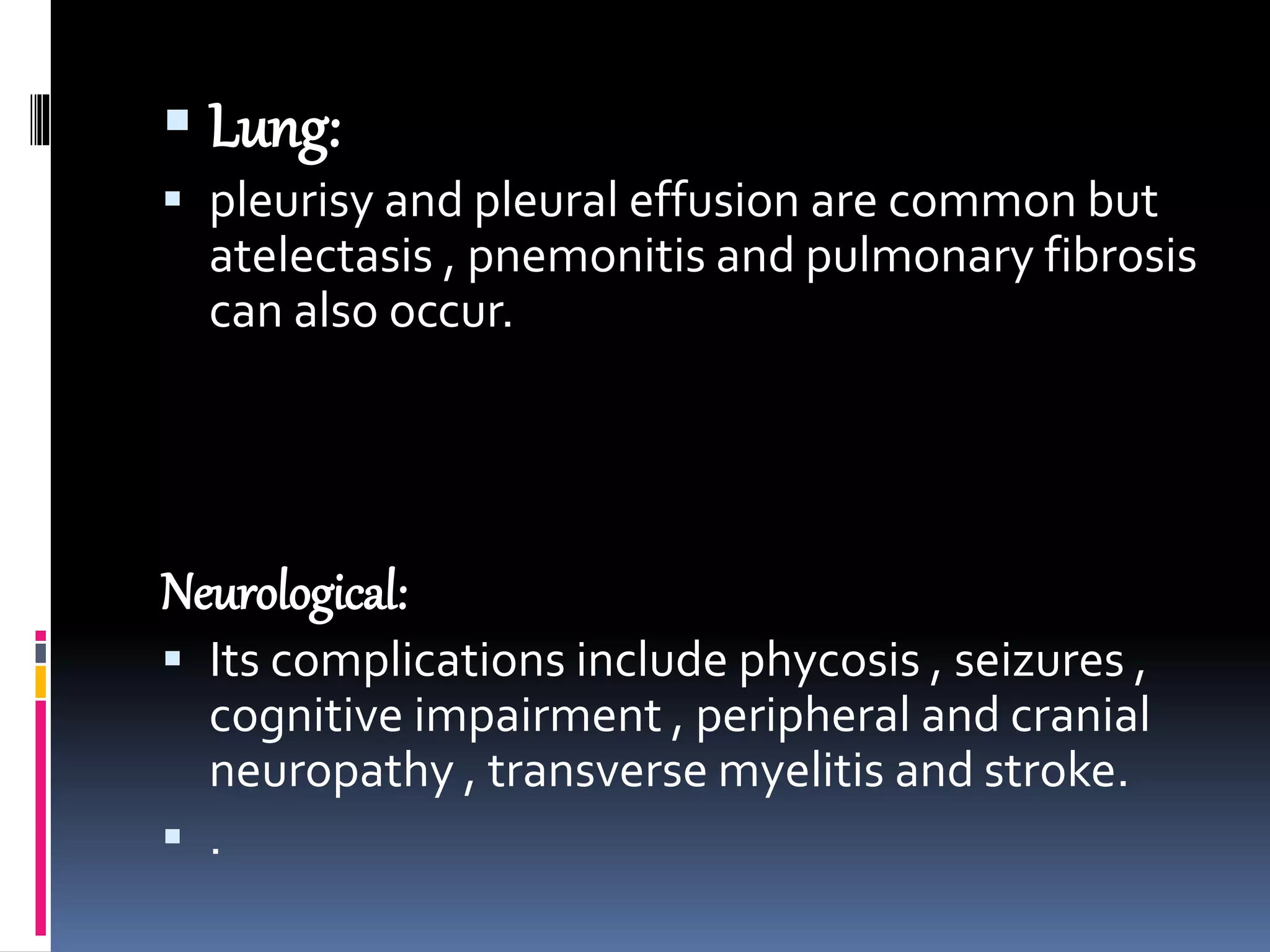Systemic lupus erythematosus | PPTX