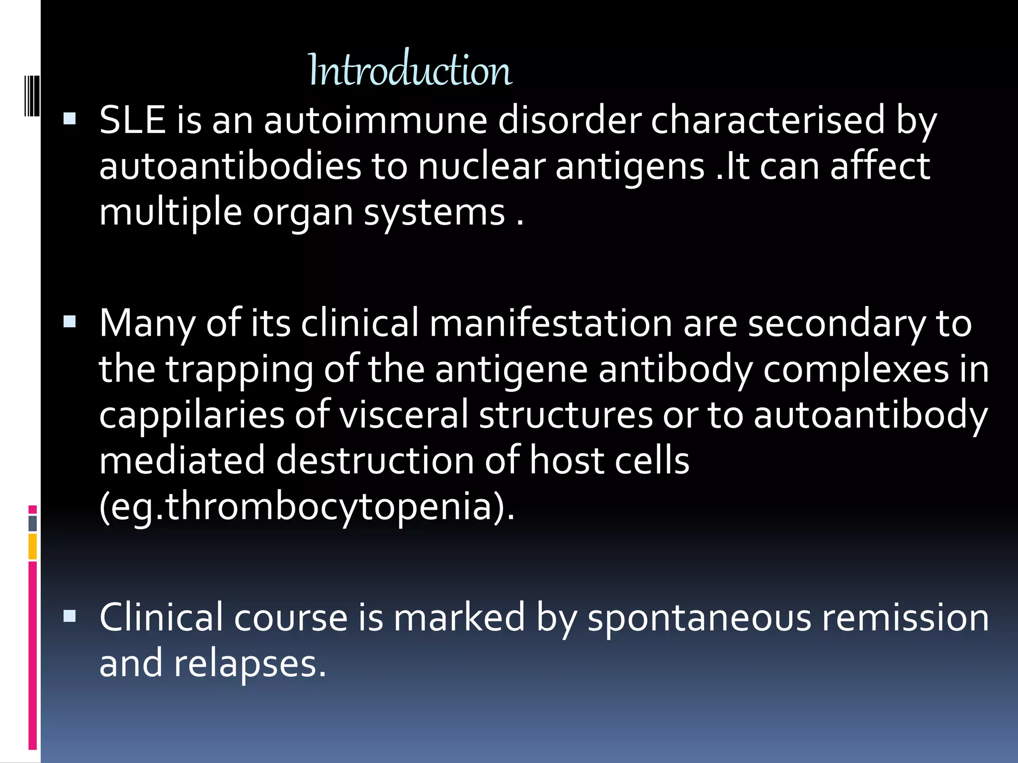 Systemic lupus erythematosus | PPTX