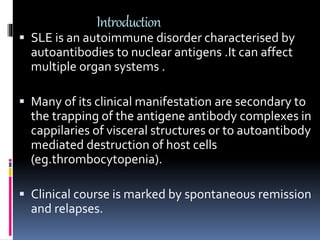 Systemic lupus erythematosus | PPT