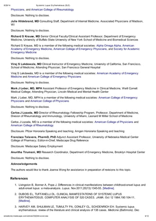 Systemic lupus erythematosus (sle) | PDF