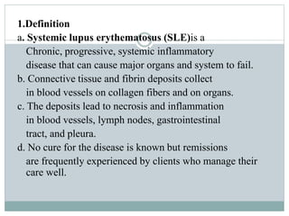 Systemic lupus erythematosus (sle) | PPTX