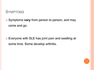 Systemic lupus erythematosus (sle) | PPTX