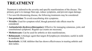 SYSTEMIC LUPUS ERYTHEMATOUS. Pharmacotherapeutics.pptx
