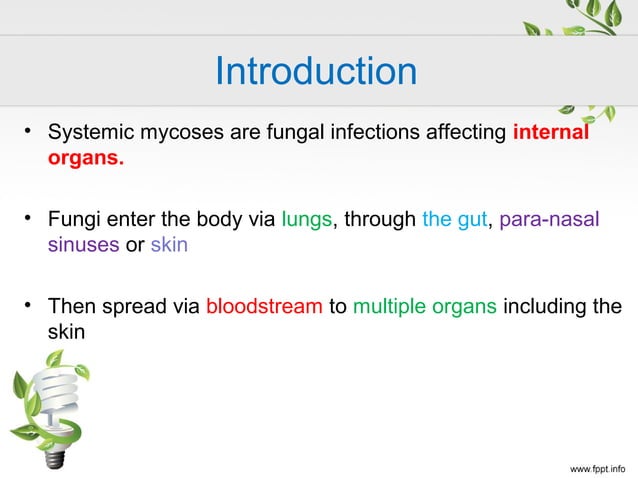 Systemic mycoses by Dr. Rakesh Prasad Sah | PPT | Lung and Respiratory Health | Diseases and ...