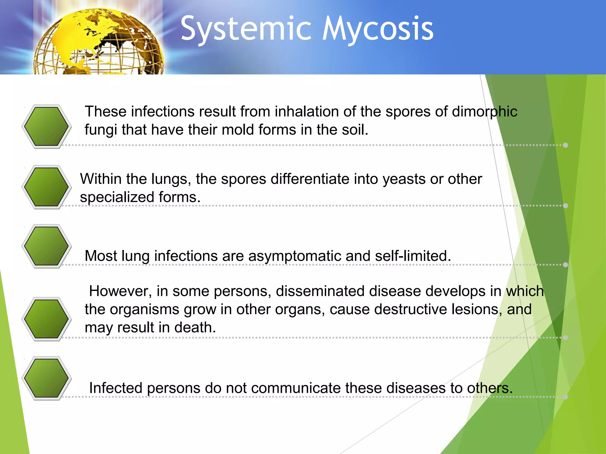 Systemic mycoses m | PPT