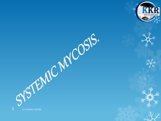 SYSTEMIC MYCOSIS .pptx