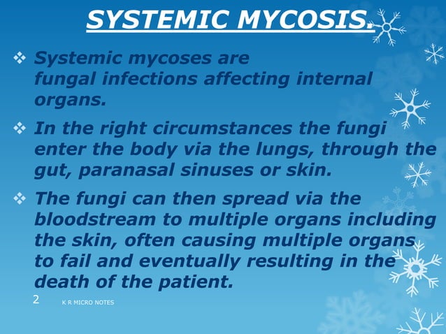 SYSTEMIC MYCOSIS .pptx