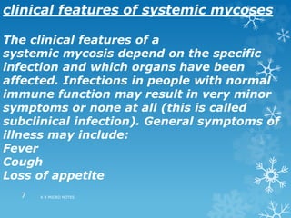 SYSTEMIC MYCOSIS .pptx