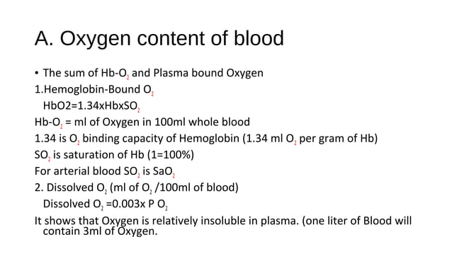 Systemic oxygenation | PPT