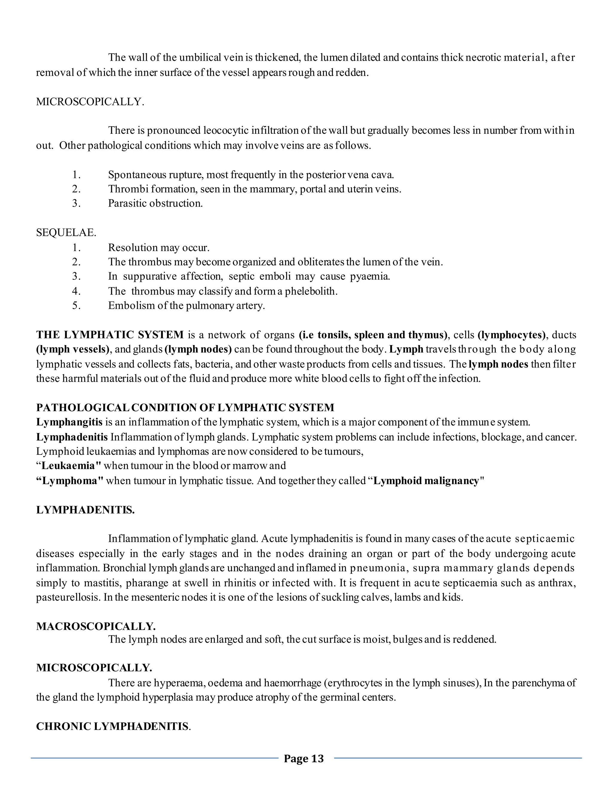 Systemic pathology cardiovascular system | PDF