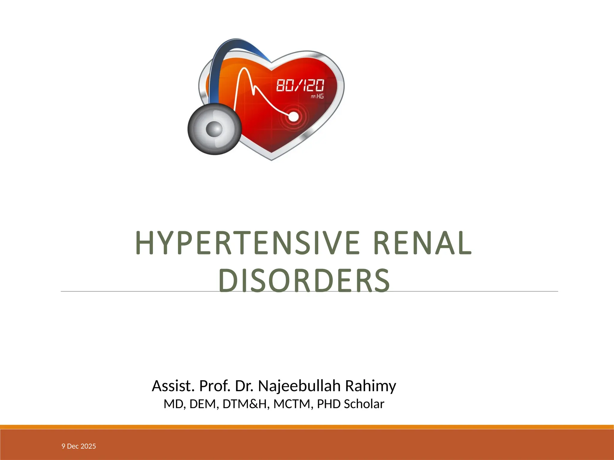 Systemic pathology of Hypertensive renal disease | PPTX