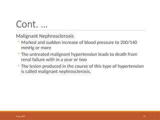 Systemic pathology of Hypertensive renal disease | PPTX