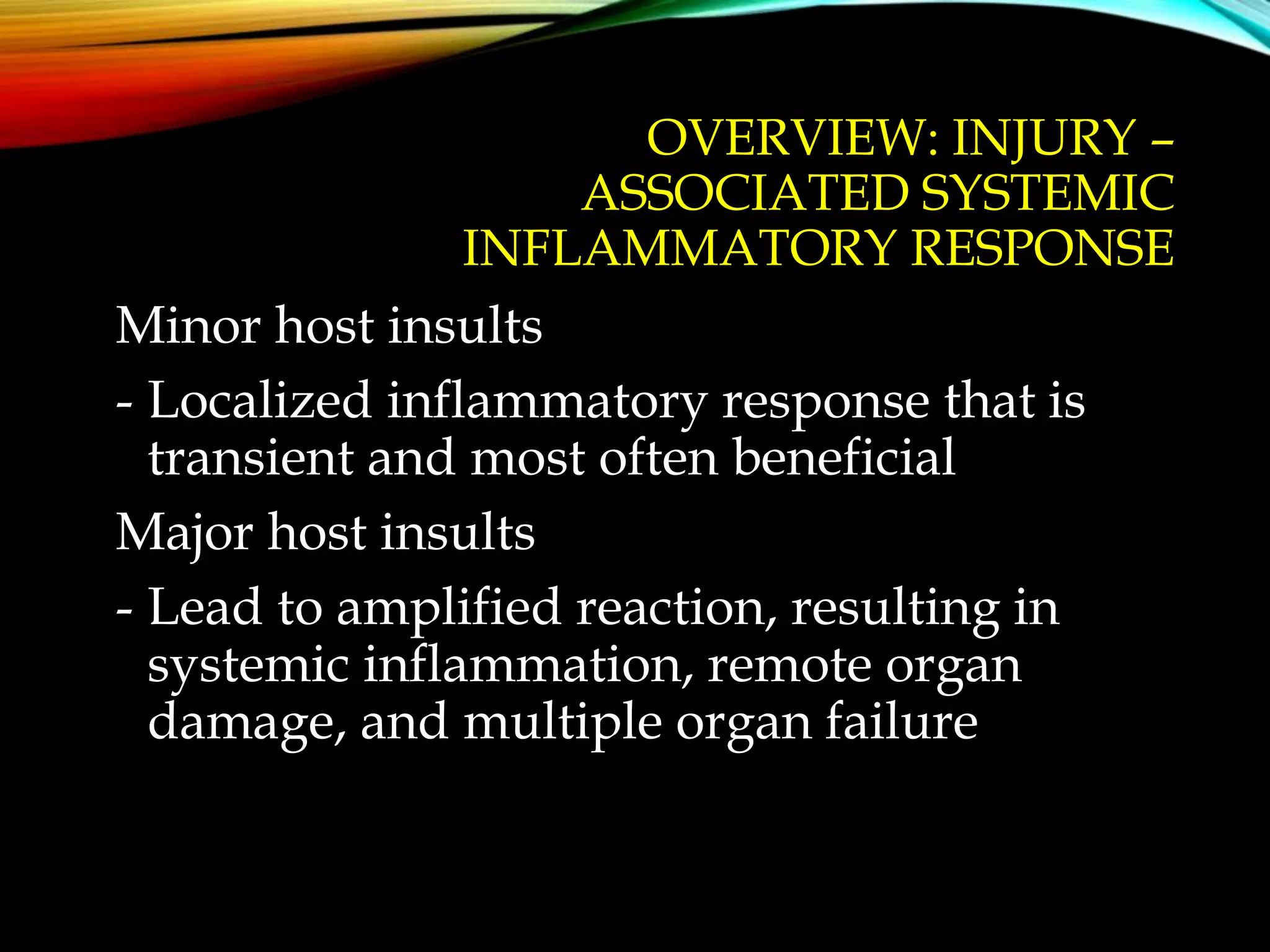 Systemic response to injury and metabolic support | PPTX