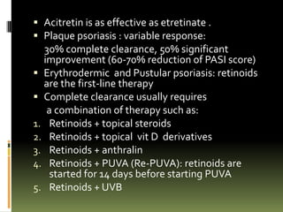 Systemic retinoids in dermatology | PPTX
