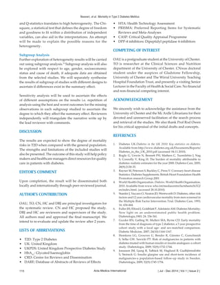 Systemic review | PDF | Diabetes | Diseases and Conditions