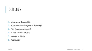 Seminar in Systemic Risk, Regulation and Stability | PPT