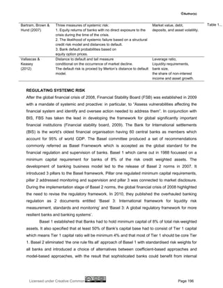 Systemic risk paper | PDF