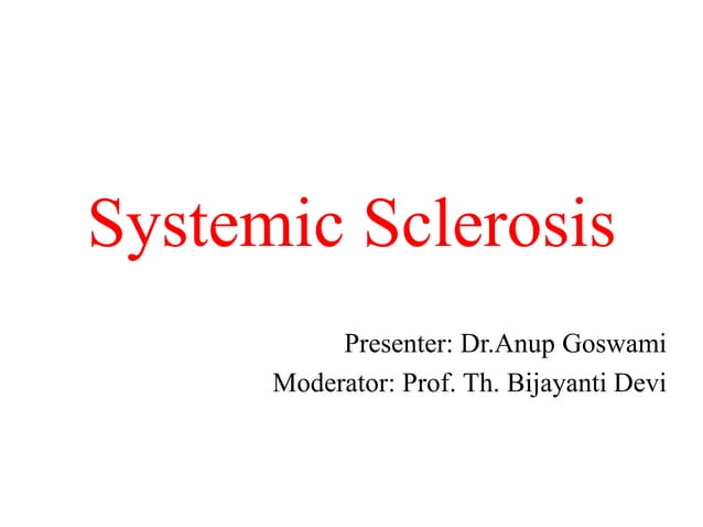 Systemic sclerosis | PPTX