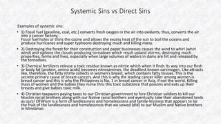 Systemic Sins vs Direct Sins | PPTX