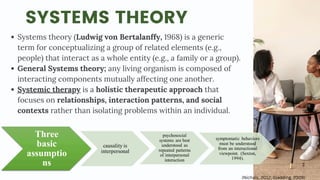 SYSTEMIC THERAPIES- Family Therapy and types | PDF