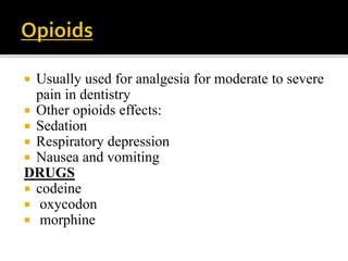 Systemic drugs used in oral medicines | PPTX