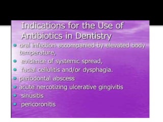Systemic drugs used in oral medicines | PPTX