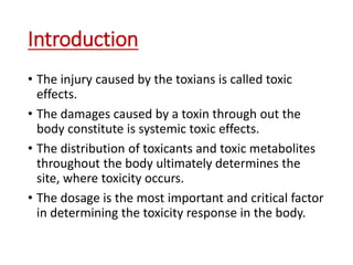 Systemic toxic effects | PPTX