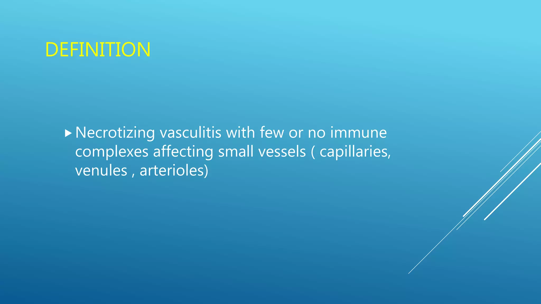 Systemic vasculitides - Wegener's Granulomatosis, Microscopic ...